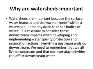 Watershed management | PPTX