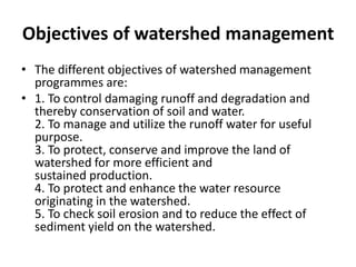 Watershed management | PPTX