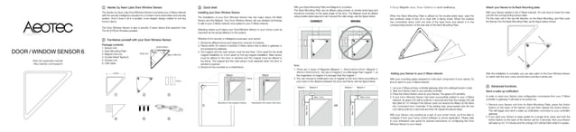 Z wave aeon_labs_door_window_sensor_6_gen5_manual | PPT