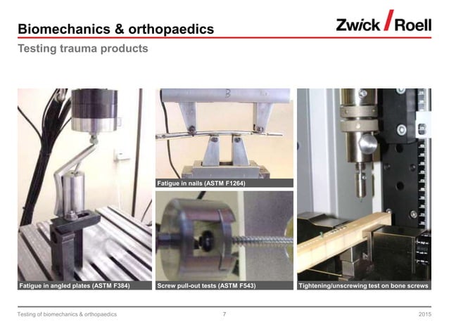 Zwick Testing Solutions for Biomechanics & Orthopaedics | PPT