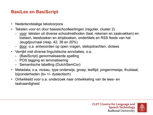 Education applications: Basilex and Basiscript | PPT