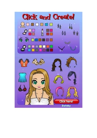 Zwinky avatar customisation | DOCX