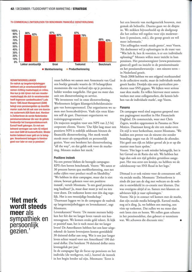 Zwitserleven Gevoel krijgt gezelschap van verstand - TvM dec 2011 | PDF