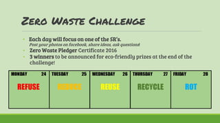 10 tips for going zero waste | PPTX