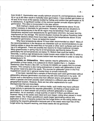 Seed Germination Theory and Practice - Second Supplement | PDF