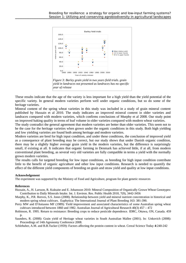 Breeding for Resilience: A Strategy for Organic and Low-Input Farming ...