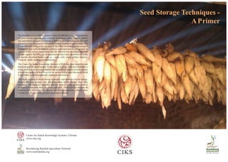 Seed Storage Techniques: A Primer | PPT