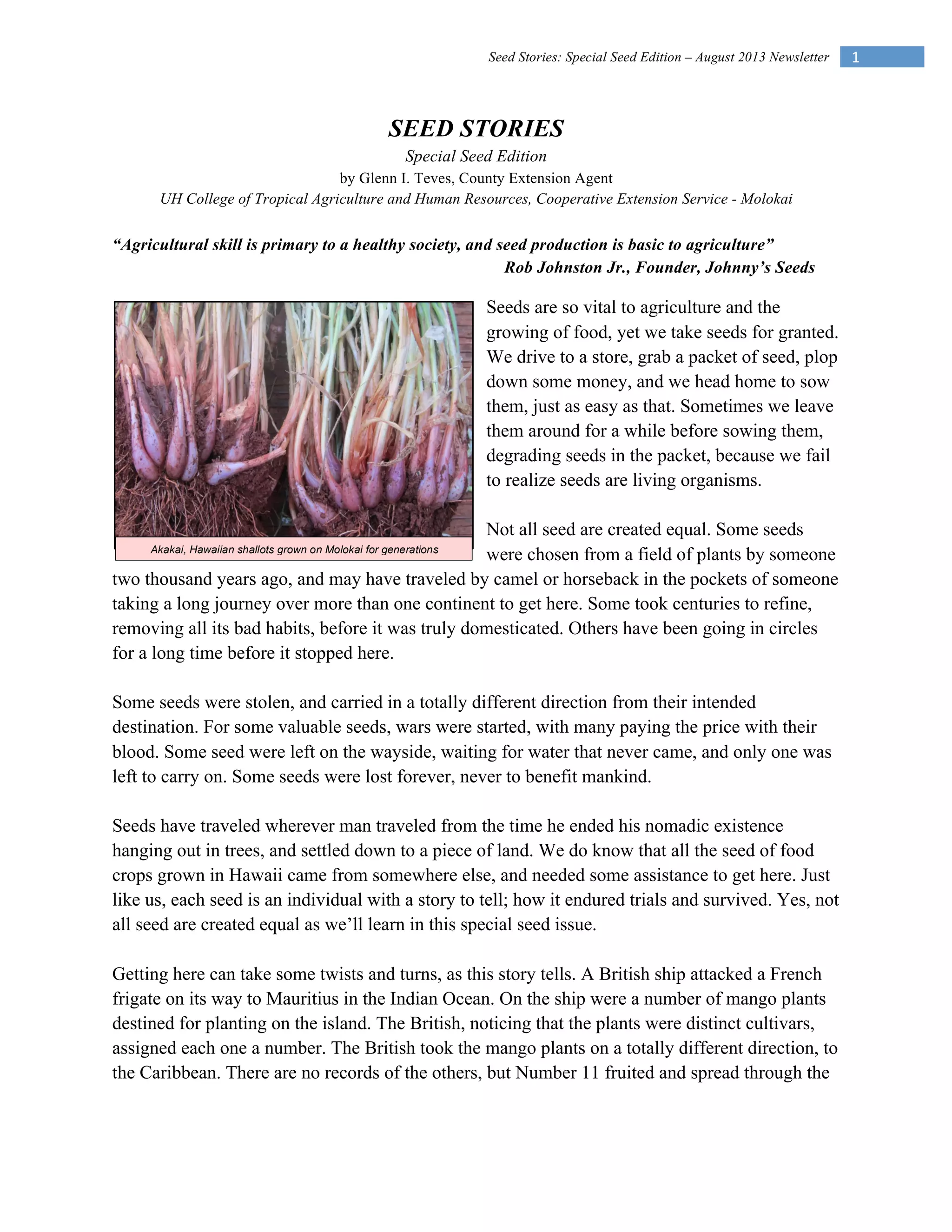 Seed Stories | PDF