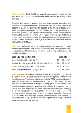 Chickpea Seed Production Manual ~ icrisat.org
