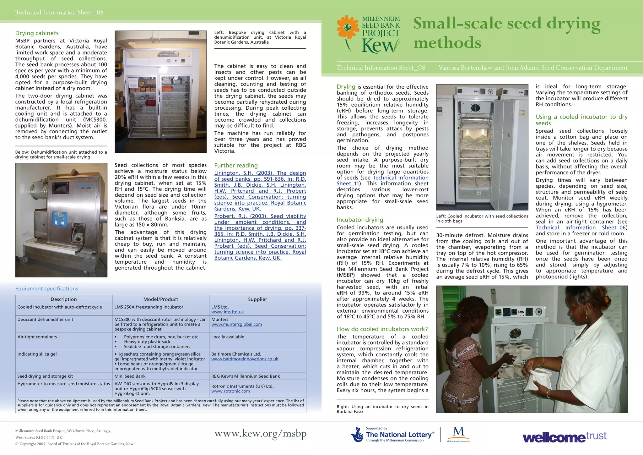 Small-Scale Seed Drying Methods | PDF