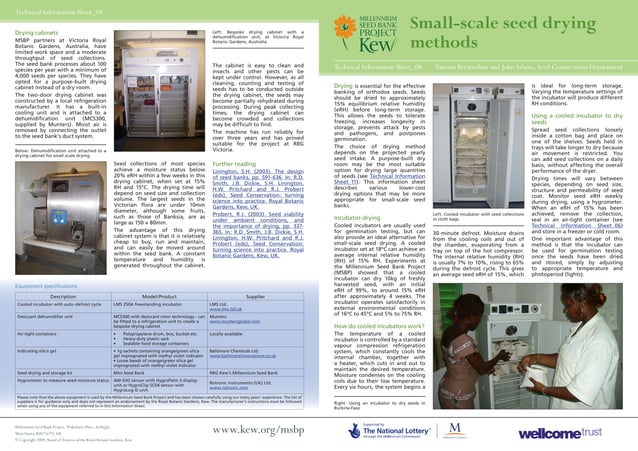 Small-Scale Seed Drying Methods | PPT