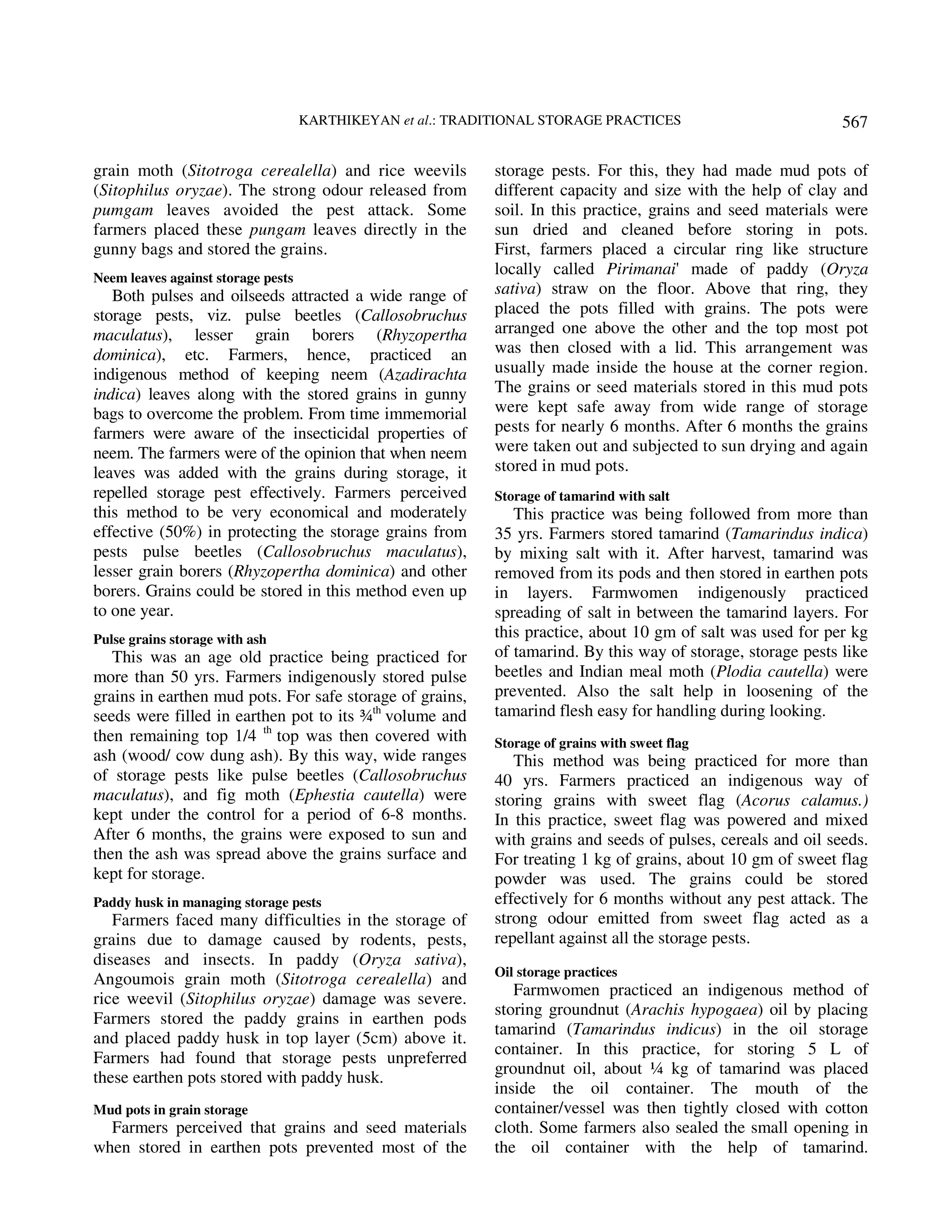 Traditional Seed Storage Practices - India | PDF