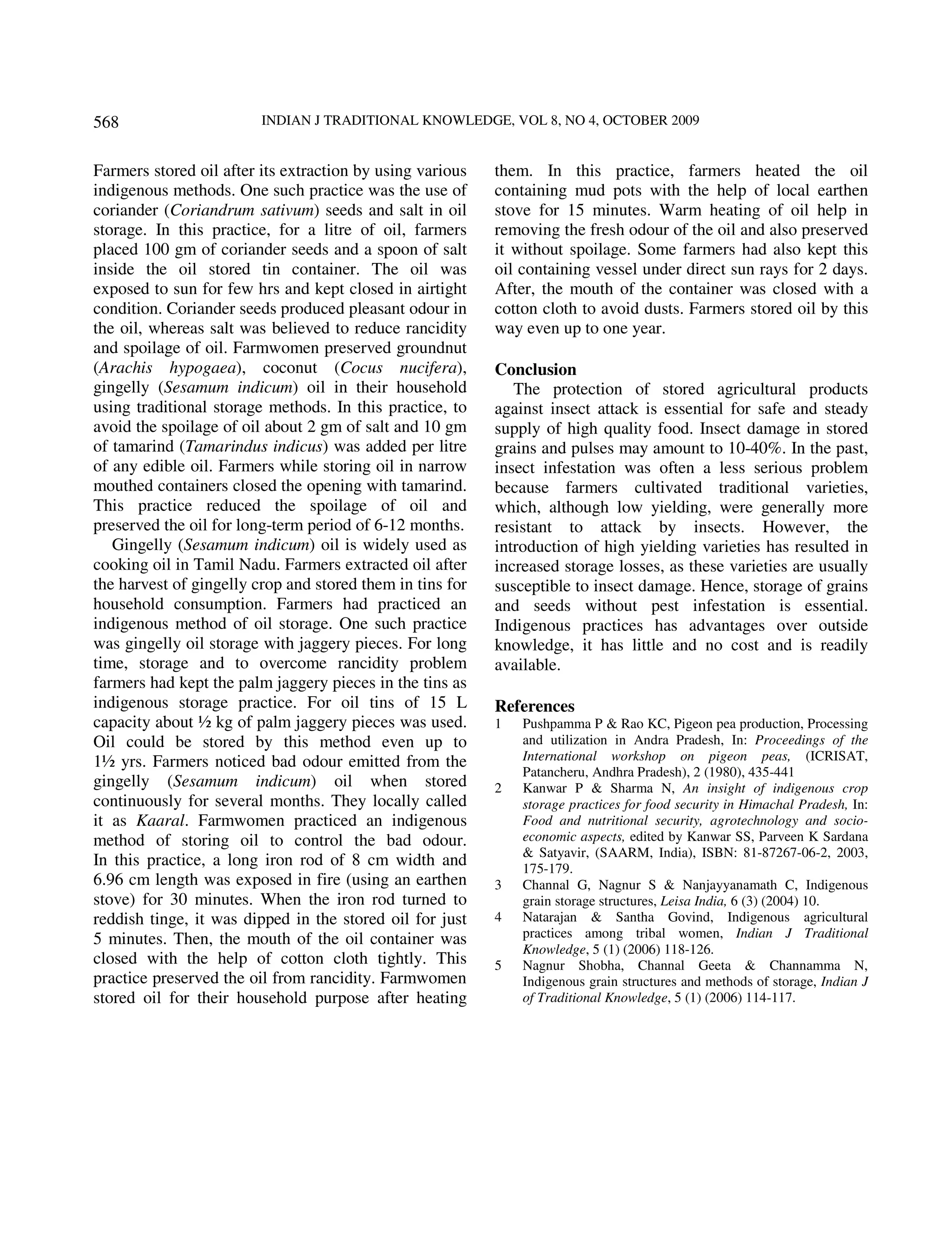 Traditional Seed Storage Practices - India | PDF