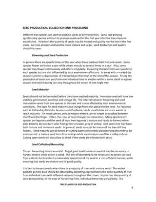 Tree Stands for Seed Production | PDF
