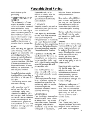Vetable Seed Saving ~ University of California | PDF