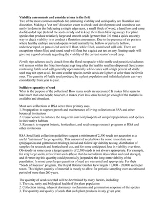 General Seed Collection Guidelines for California Native Plant Species ...