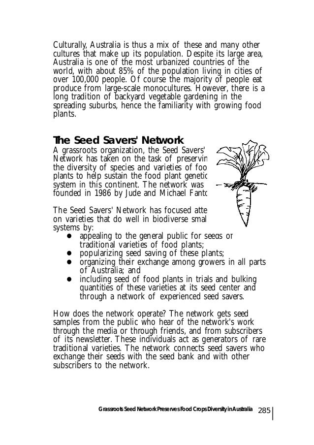 Grassroots Seed Network Preserves Food Crops Diversity in Australia