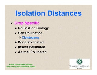 Growing Seed Crops | PPT