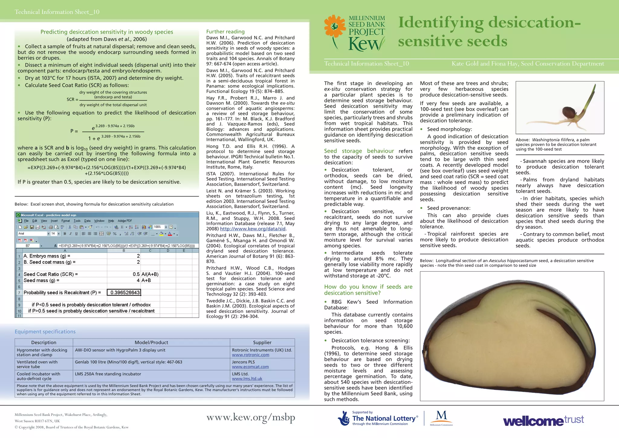 Identifying Desiccation-Sensitive Seeds | PDF