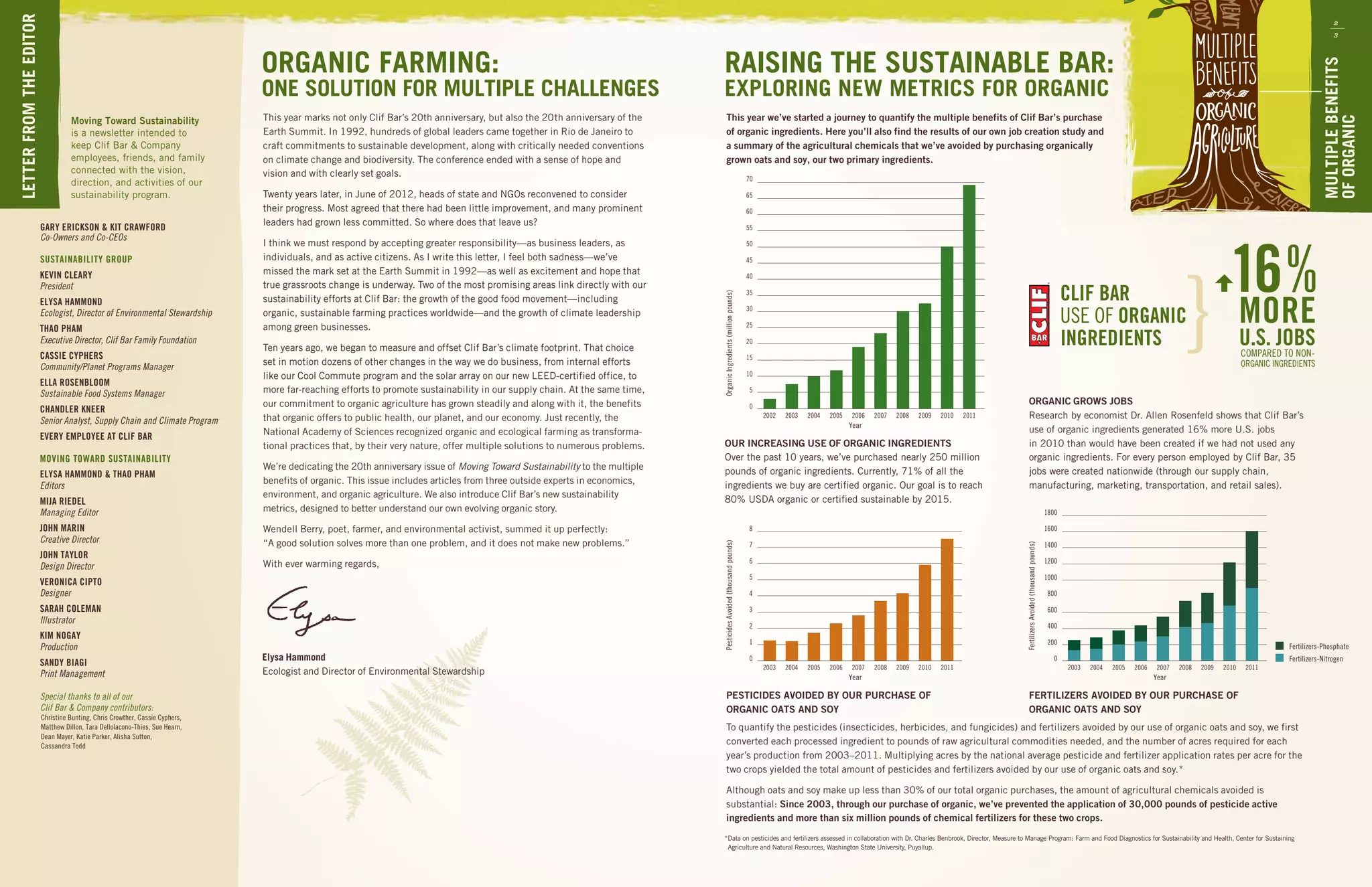 Multiple Benefits of Organic Agriculture | PDF