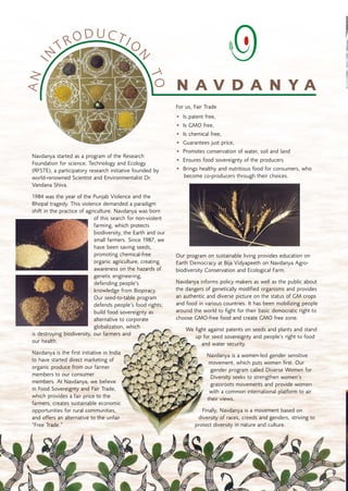 Navdanya: Two Decades of Service to the Earth & Small Farmers | PDF