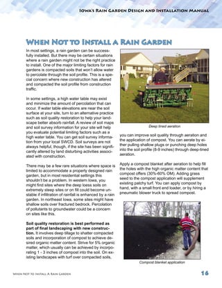 Iowa Rain Garden Design & Installation Manual | PDF