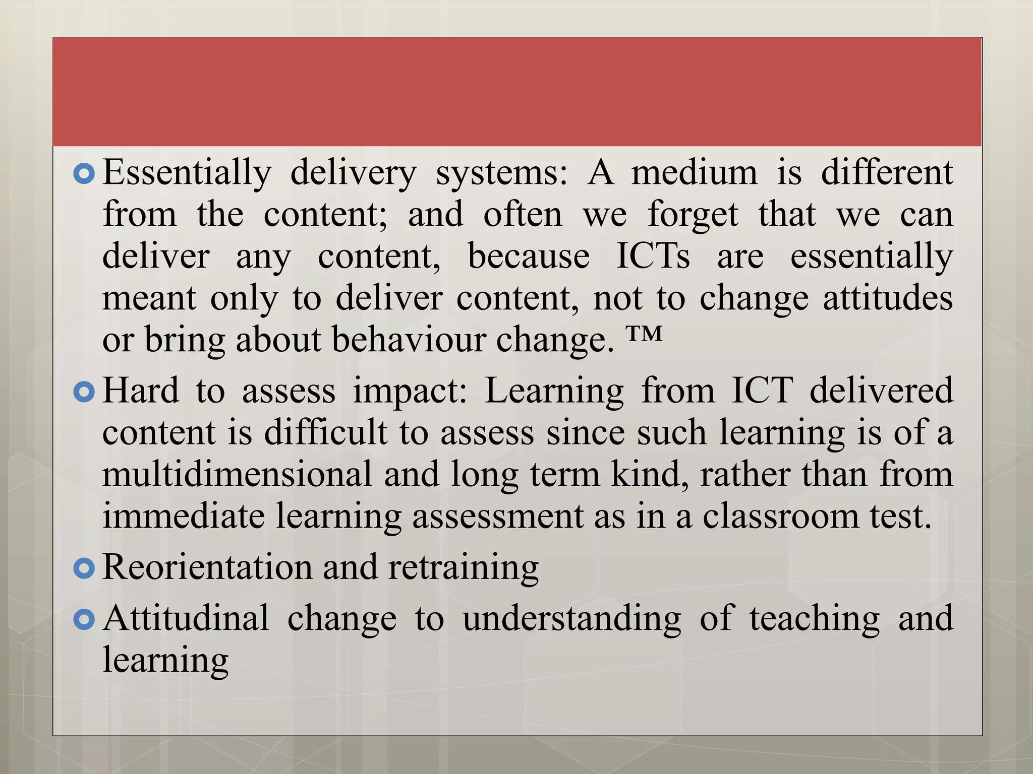 ICT concept need and scope | PPT