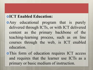 ICT concept need and scope | PPTX