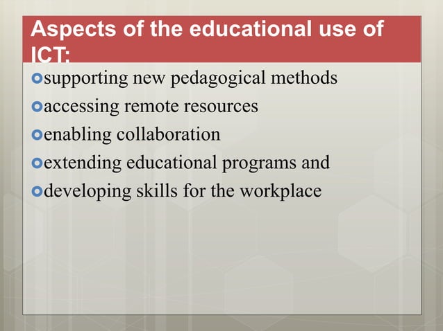ICT concept need and scope | PPT