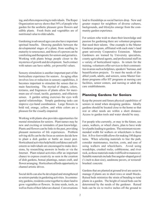 Gardening with Seniors ~ Rutgers Cook College | PDF