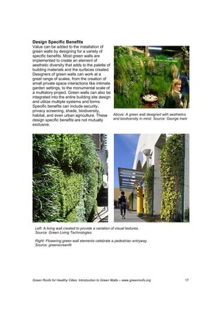 Green Walls Technology: Benefits and Design | PDF