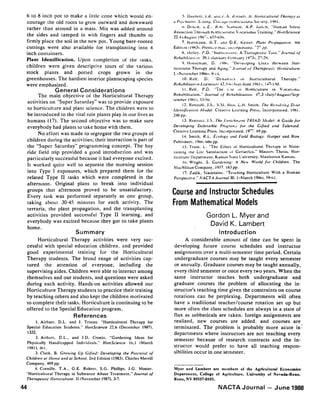 Horticulture Therapy Activities for Exceptional Students | PDF