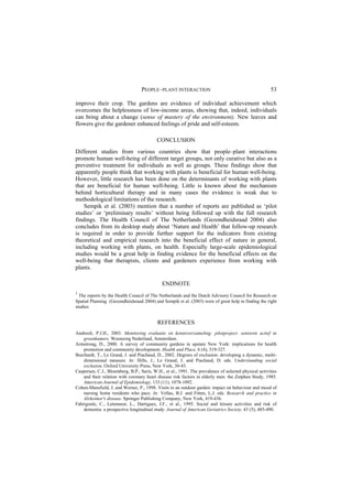 People-Plant Interaction: The Physiological, Psychological and ...