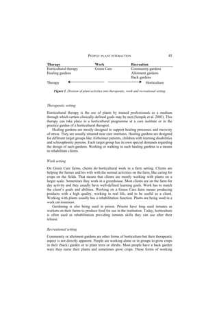 People-Plant Interaction: The Physiological, Psychological and ...