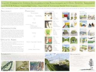 Poster: Sensory Garden Design for Adolescents with Dual Sensory ...