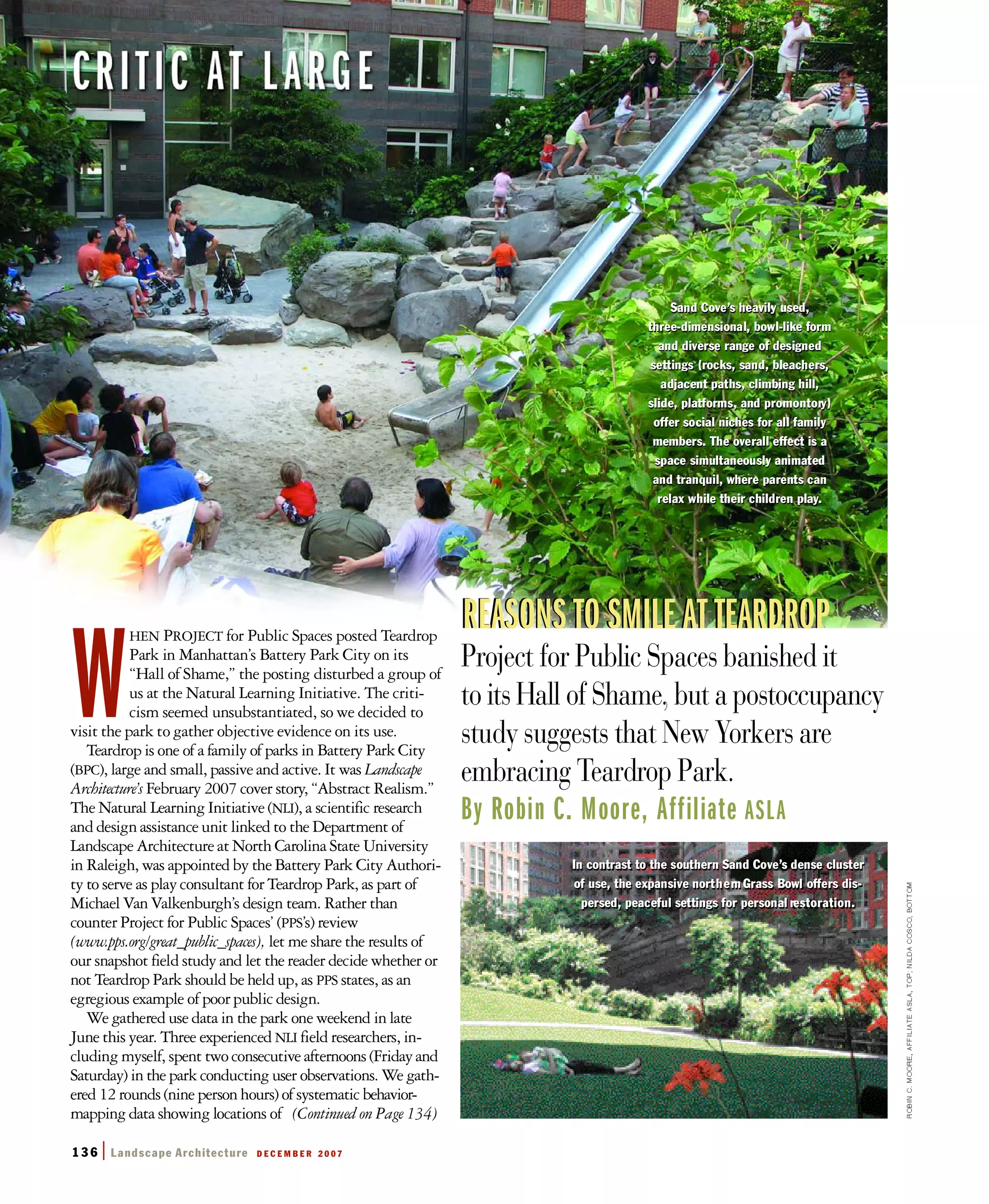 Reasons to Smile at Teardrop Park - Natural Learning Initiative ...