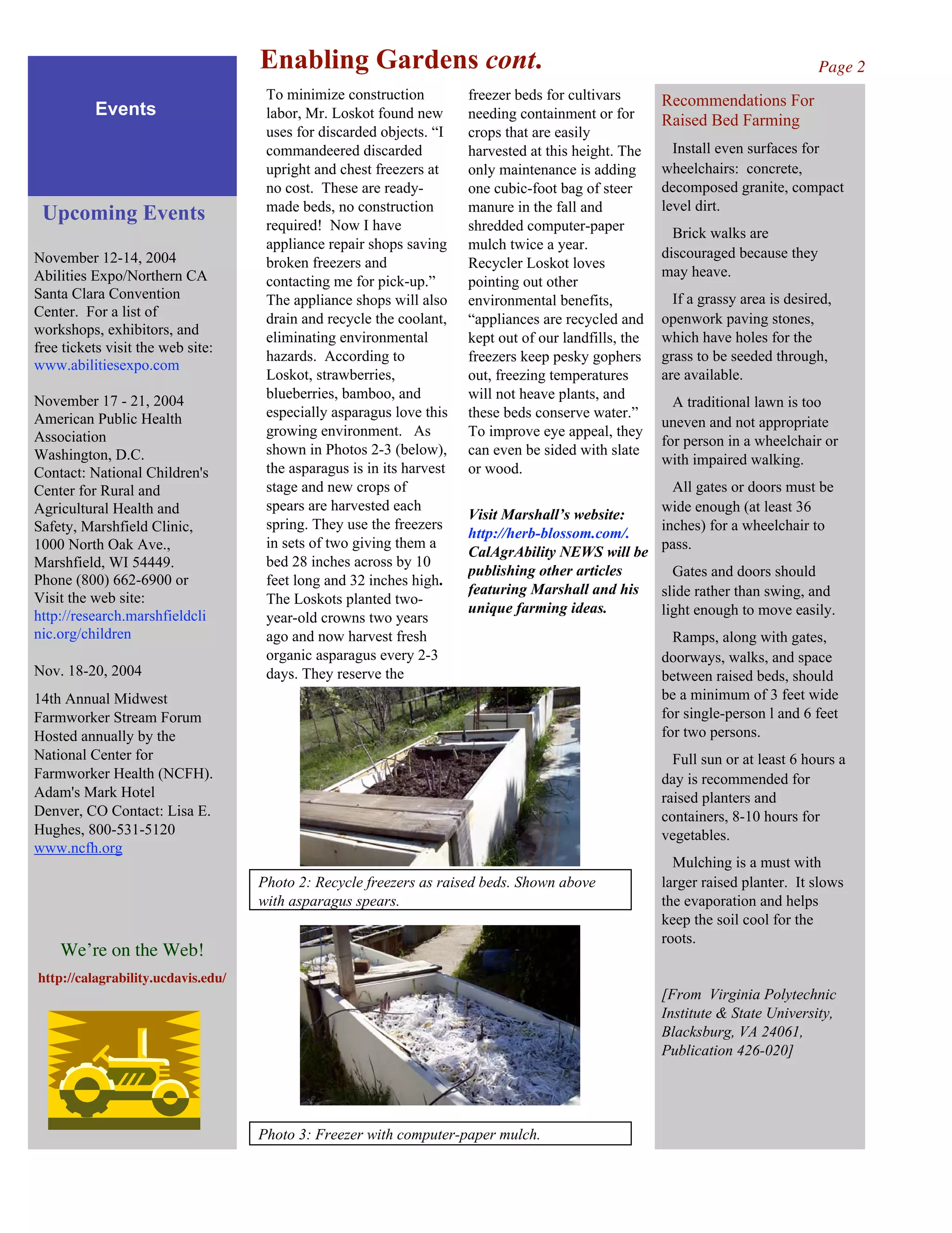 Enabling Gardens - Raised Bed Farming | PDF