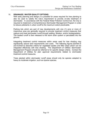 Parking Lot Tree Shading Design and Maintenance Guidelines | PDF