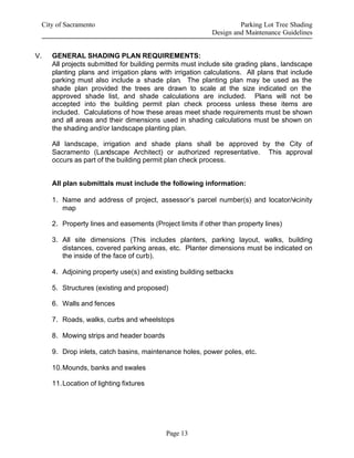 Parking Lot Tree Shading Design and Maintenance Guidelines | PDF