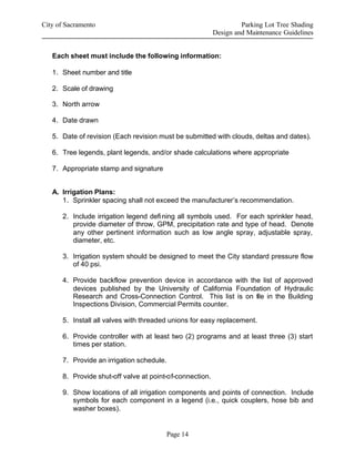 Parking Lot Tree Shading Design and Maintenance Guidelines | PDF