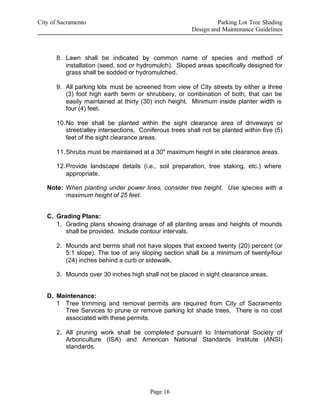 Parking Lot Tree Shading Design and Maintenance Guidelines | PDF