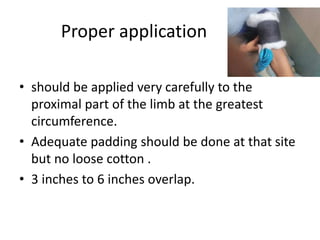 tourniquet in orthopedics | PPTX