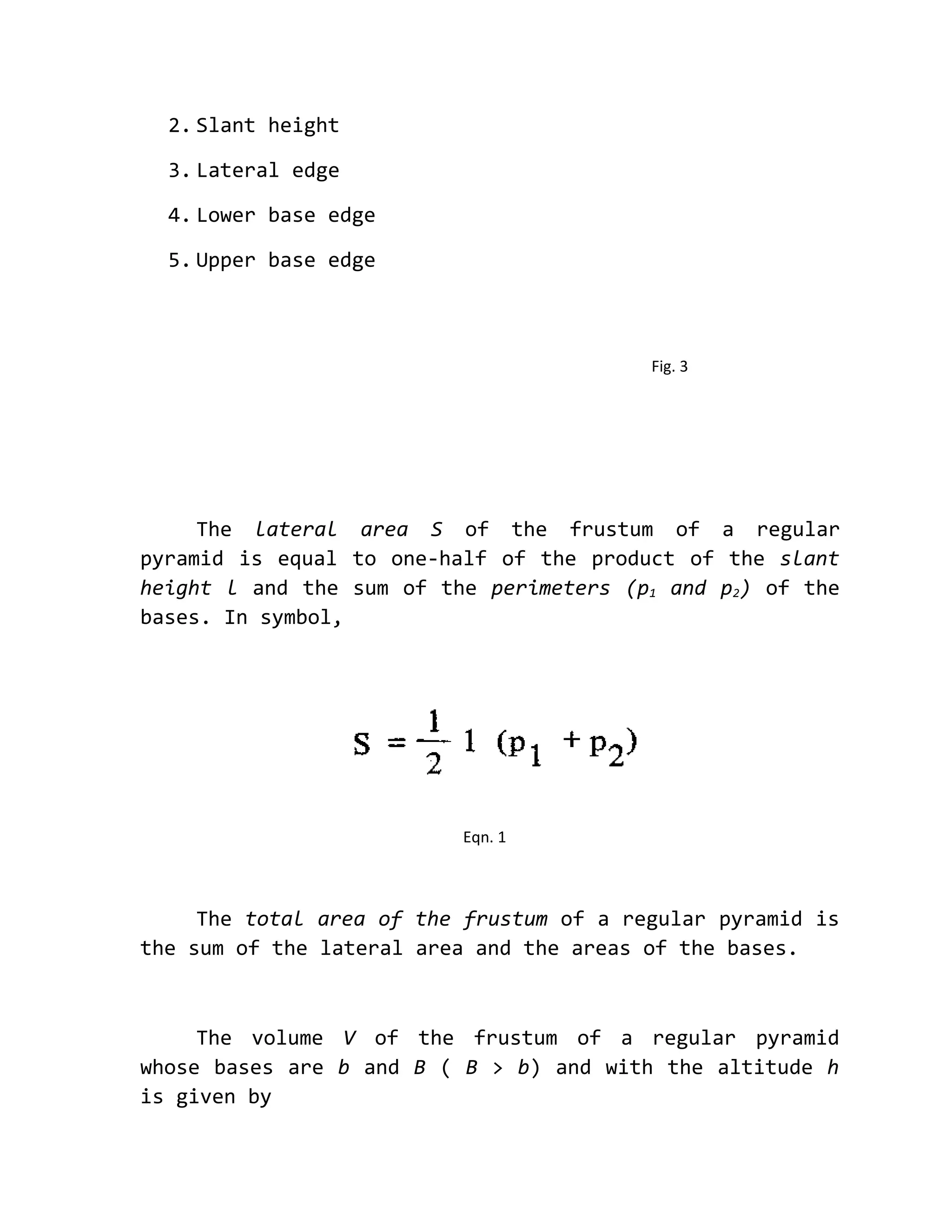 solid mensuration (solids with volume equals mean BH) | DOC