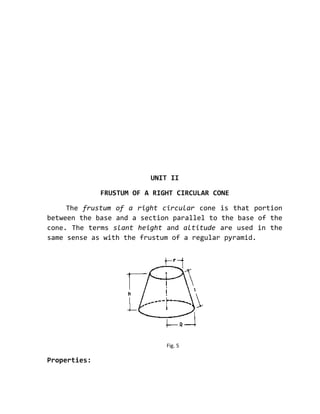 solid mensuration (solids with volume equals mean BH) | DOC