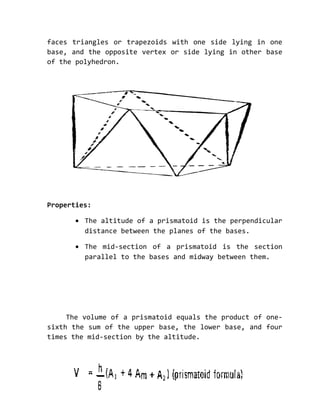 solid mensuration (solids with volume equals mean BH) | DOC