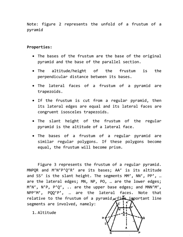 solid mensuration (solids with volume equals mean BH) | DOC | Geography ...