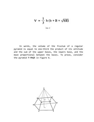 solid mensuration (solids with volume equals mean BH) | DOC