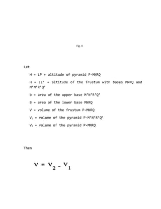 solid mensuration (solids with volume equals mean BH) | DOC