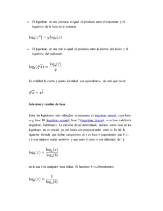 Logaritmos , MATEMÁTICA | DOCX