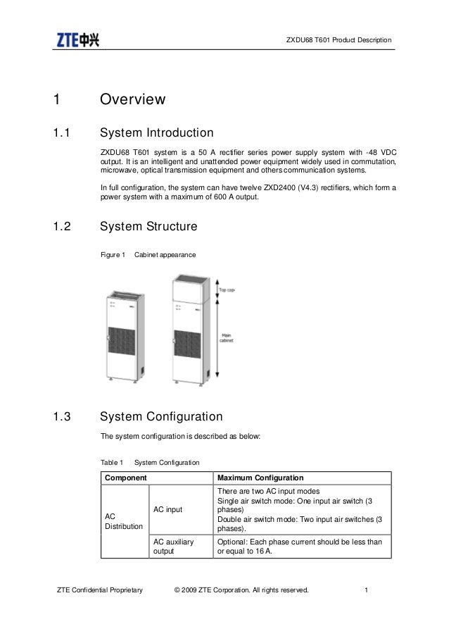 Zxdu68 t601 product description v1.0 20101221 en